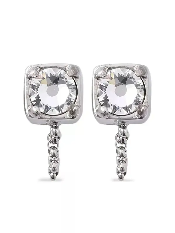 JIL SANDER Chain-detail Stud Earrings - Silver