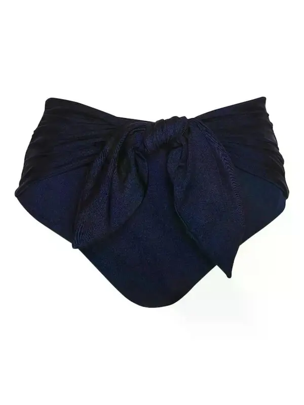 Johanna Ortiz Bow-detail Bikini Bottom - Blue