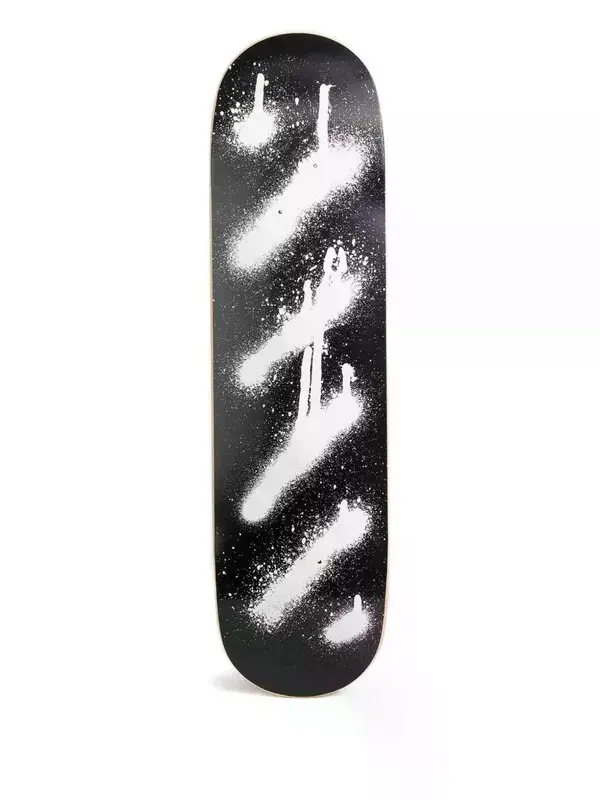 Off-White Sandpaper-print Skateboard - Black