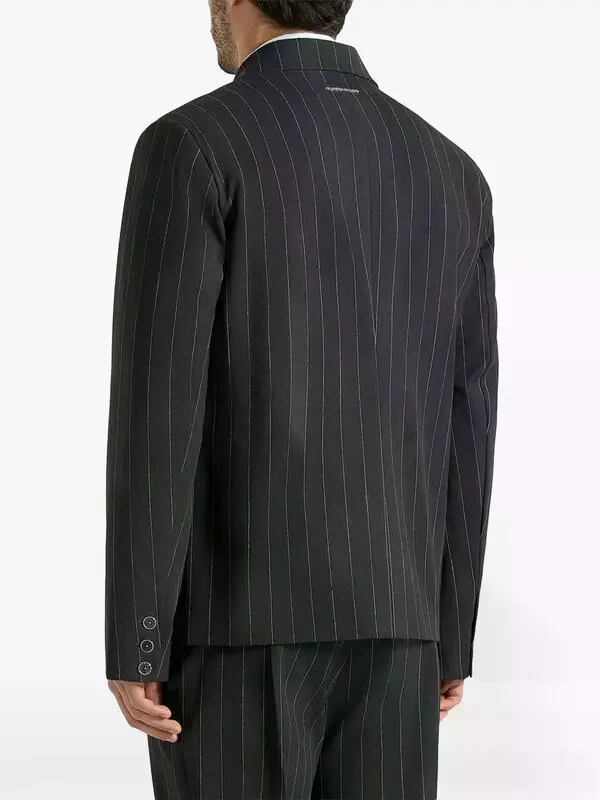 Manière De Voir Gaston Double Breasted Pinstripe Suit Jacket