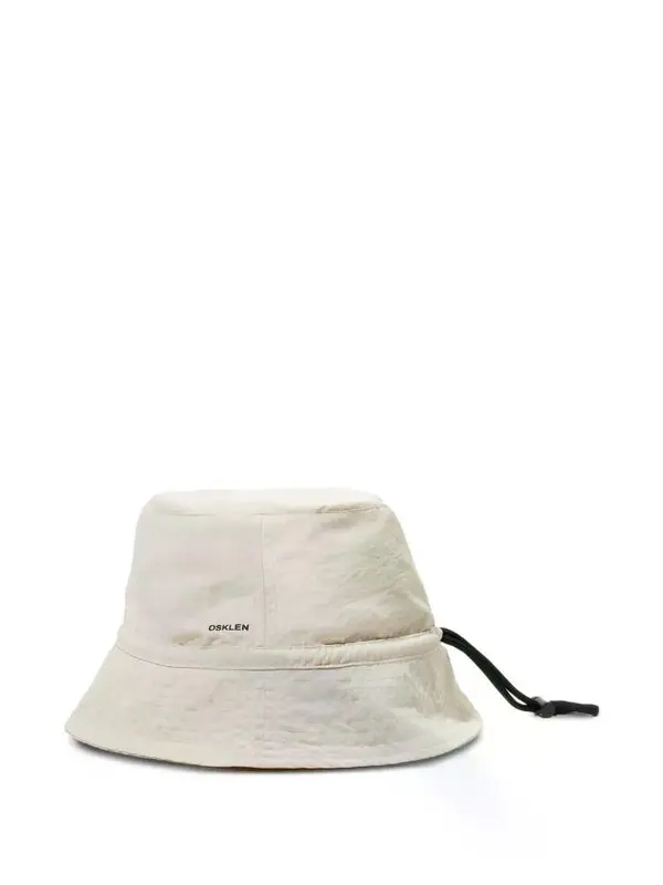 OSKLEN Crinkled Nylon Bucket Hat - Neutrals