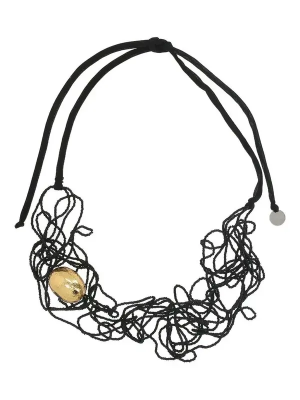 MARIA CALDERARA Statement Pendant Necklace - Gold