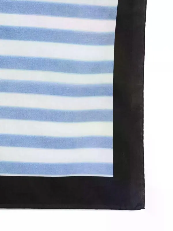 JEAN PAUL GAULTIER Striped Silk Scarf