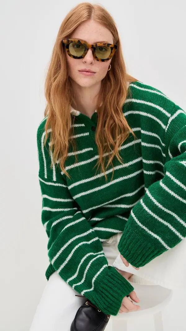 Wisdom Frame 6 53mm Square Sunglasses in Green Wisdom Frame 6 Sunglasses | Shopbop main image 4