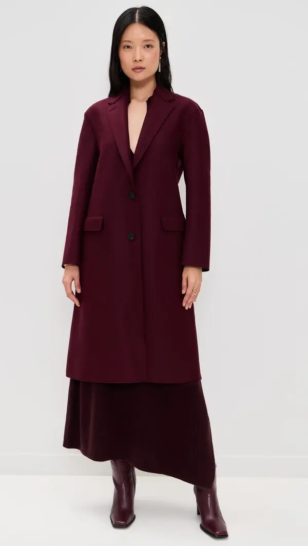Harris Wharf London Chester Pressed Wool Coat