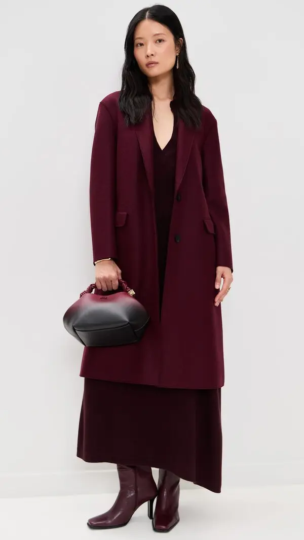 Harris Wharf London Chester Pressed Wool Coat