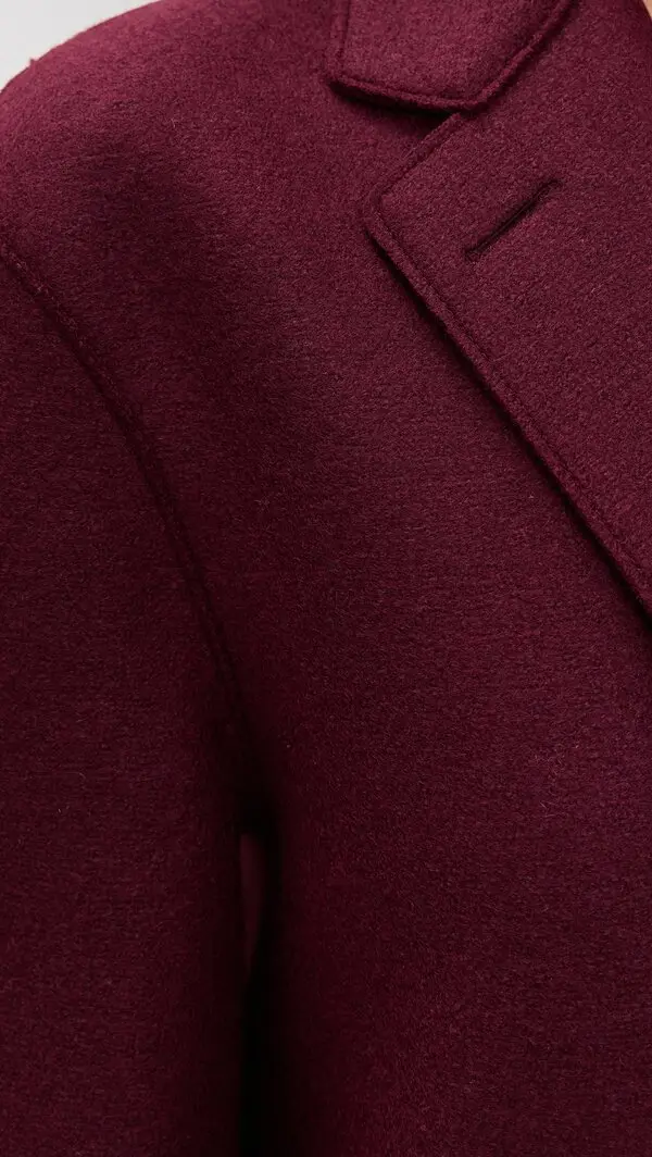 Harris Wharf London Chester Pressed Wool Coat
