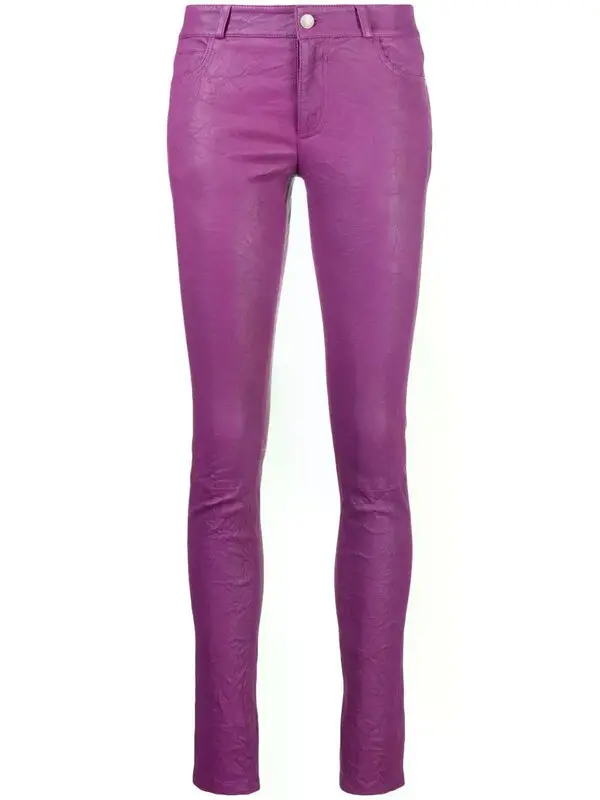 Zadig&Voltaire Phlame Crinkled Leather Trousers