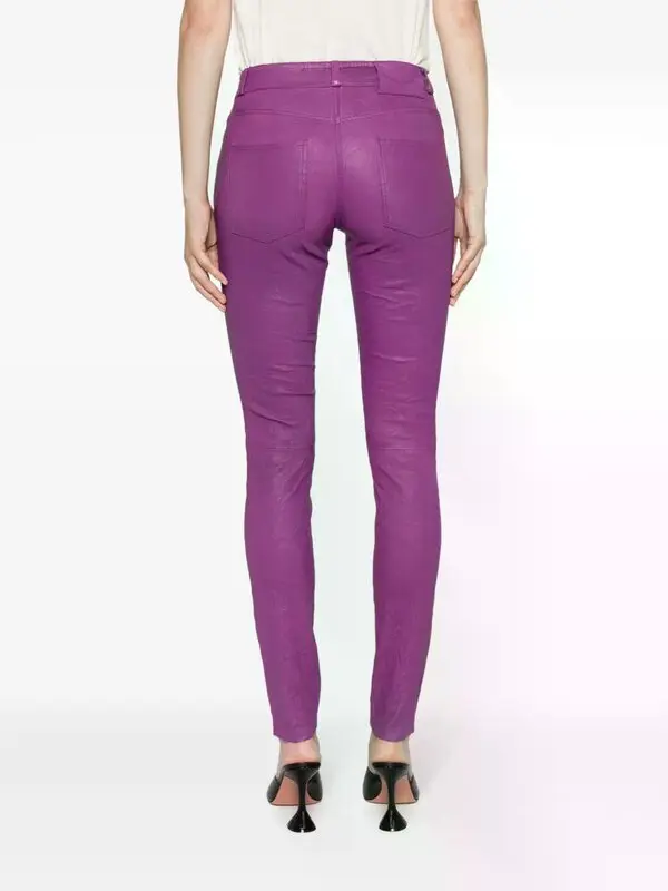 Zadig&Voltaire Phlame Crinkled Leather Trousers