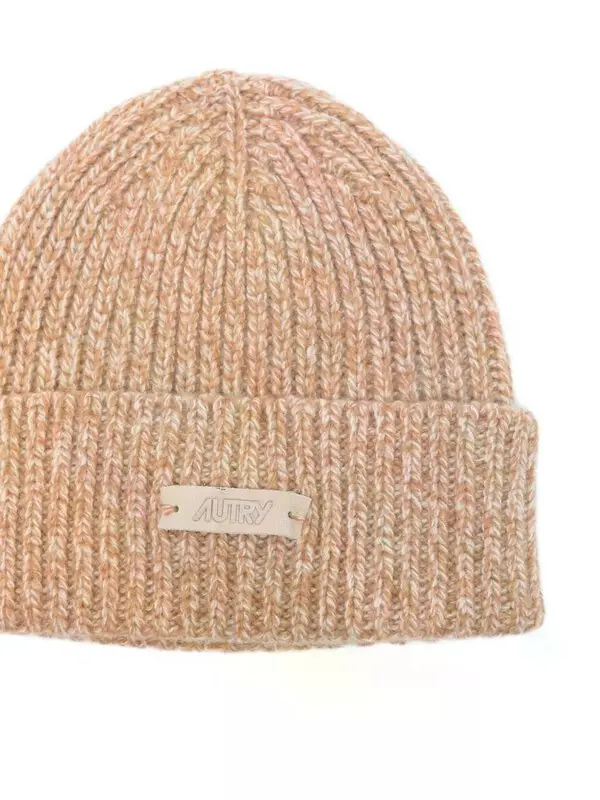 AUTRY Ribbed Beanie - Brown