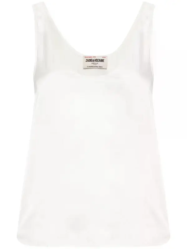 Zadig&Voltaire Satin Tank Top - Neutrals