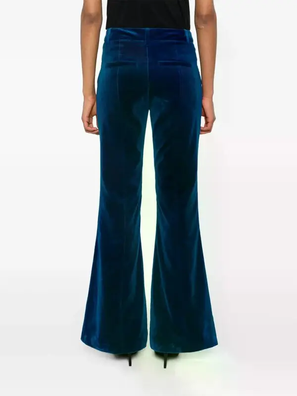 Zadig&Voltaire Flared Velvet Trousers - Blue