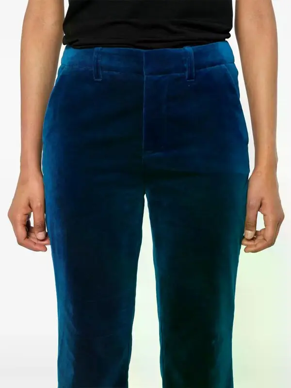 Zadig&Voltaire Flared Velvet Trousers - Blue