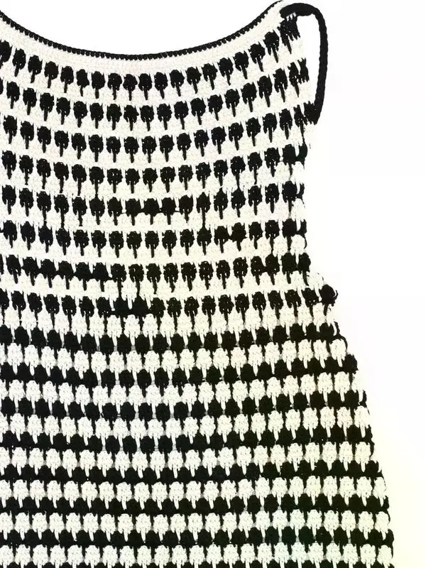 Giuseppe Di Morabito Crochet Check Dress