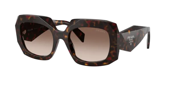 Prada Oval Frame Sunglasses - Brown Gradient