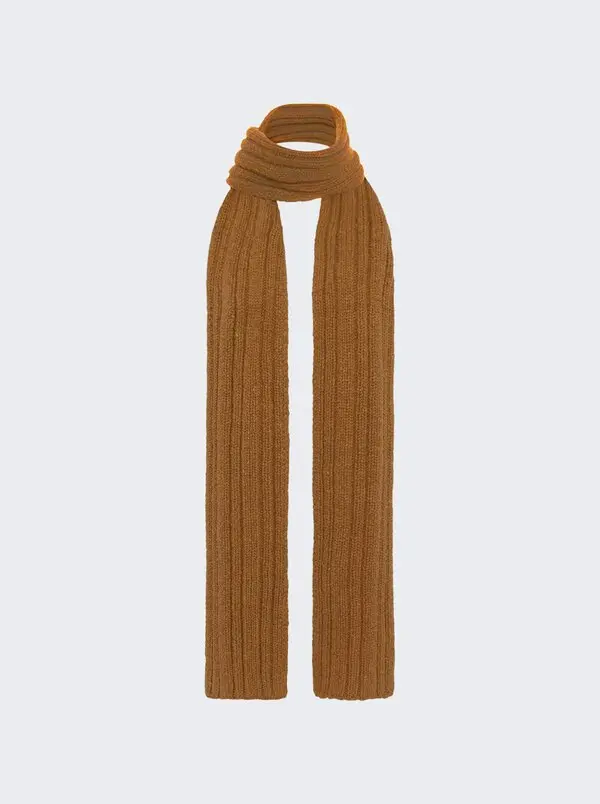 THE ROW Amos Wool Scarf Fawn - Tan