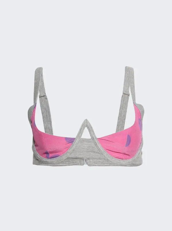 Natasha Zinko Polka Dot Bra And Grey - Pink