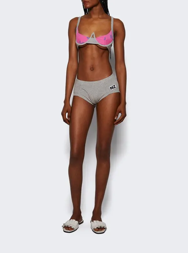 Natasha Zinko Polka Dot Bra And Grey - Pink