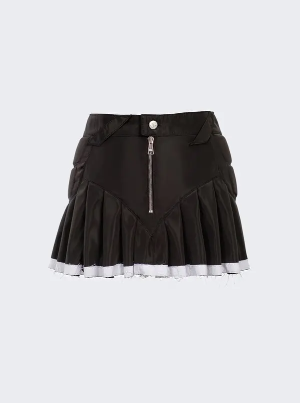 Natasha Zinko Pleated Moto Skirt - Black