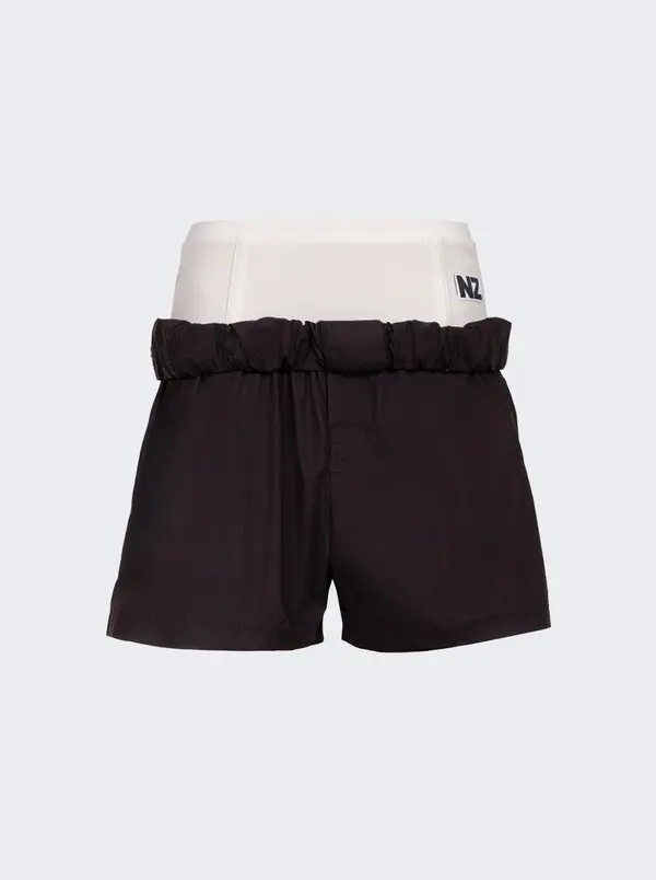 Natasha Zinko Cotton Double Layered Boxer Shorts - Black