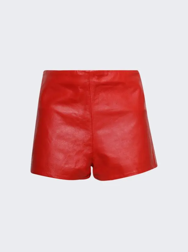 GRACE FAENA Leather Short