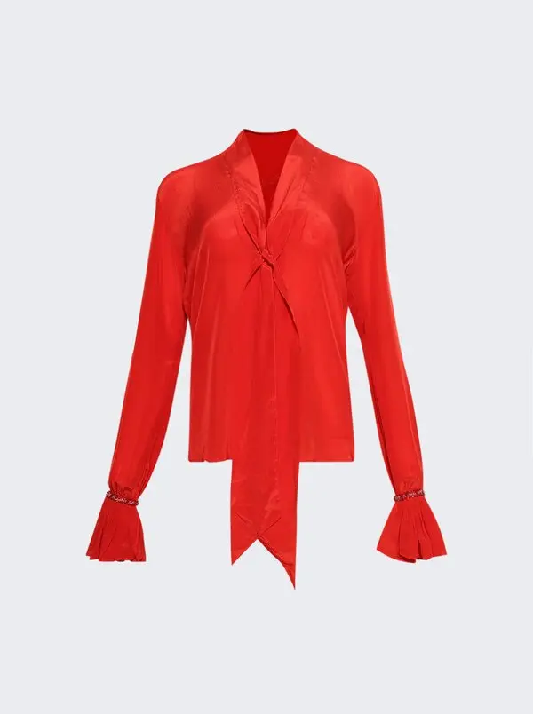 GRACE FAENA The Roses Blouse - Red