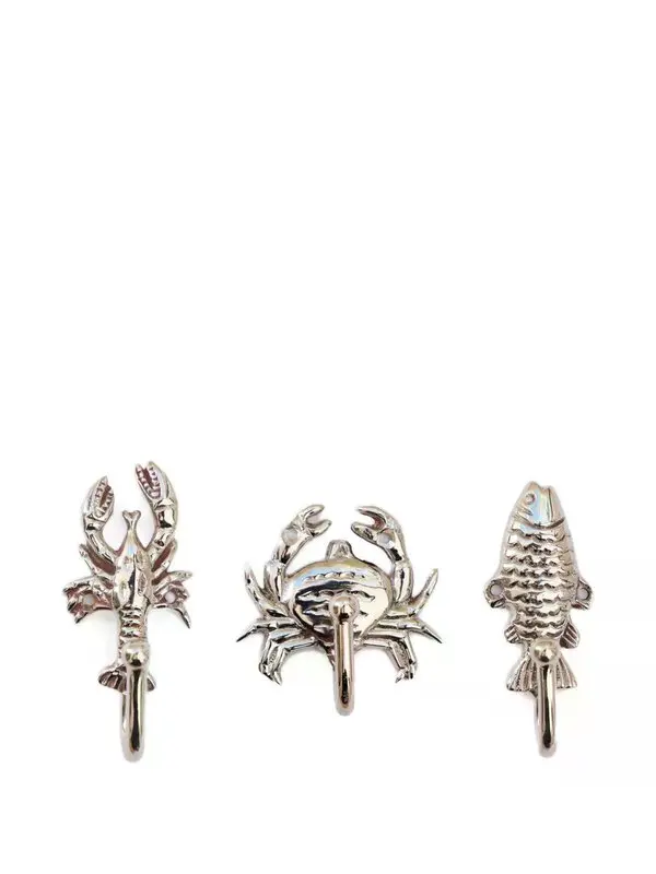 AMUSE LA BOUCHE Poisson Lobster Crab Hooks - Silver