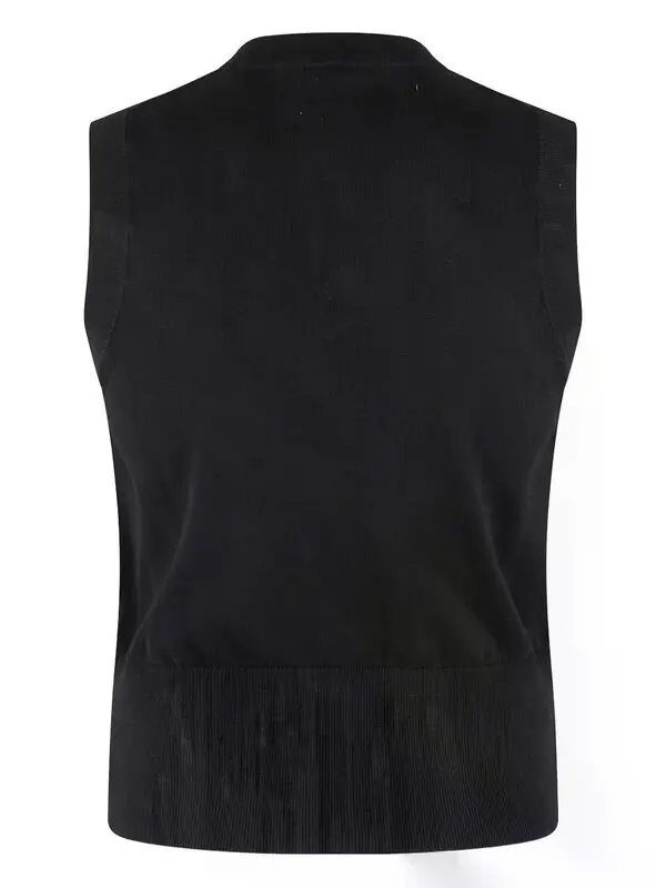 SEMICOUTURE V-neck Cotton Vest