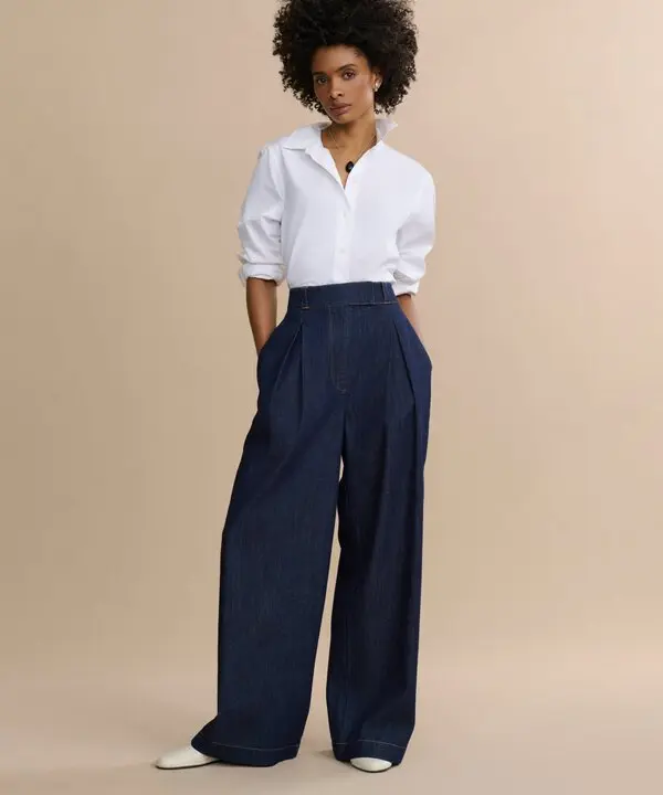 Jenni Kayne Denim Newport Trouser - Blue