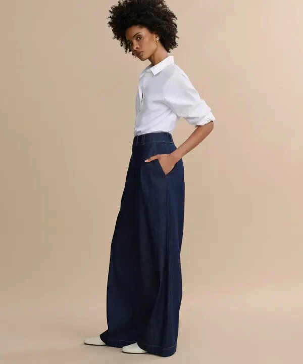Jenni Kayne Denim Newport Trouser - Blue