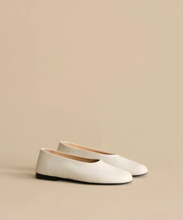 Jenni Kayne Leather Elodie Flat - White