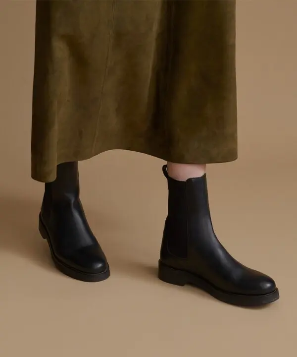 Jenni Kayne Leather Alden Chelsea Boot - Black