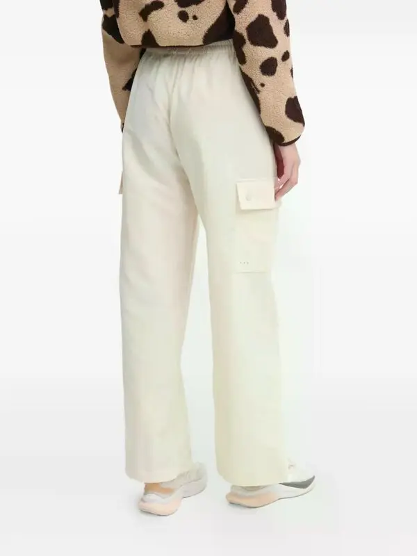 Adidas Logo-embroidered Cargo Trousers - Neutrals