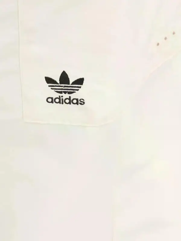 Adidas Logo-embroidered Cargo Trousers - Neutrals