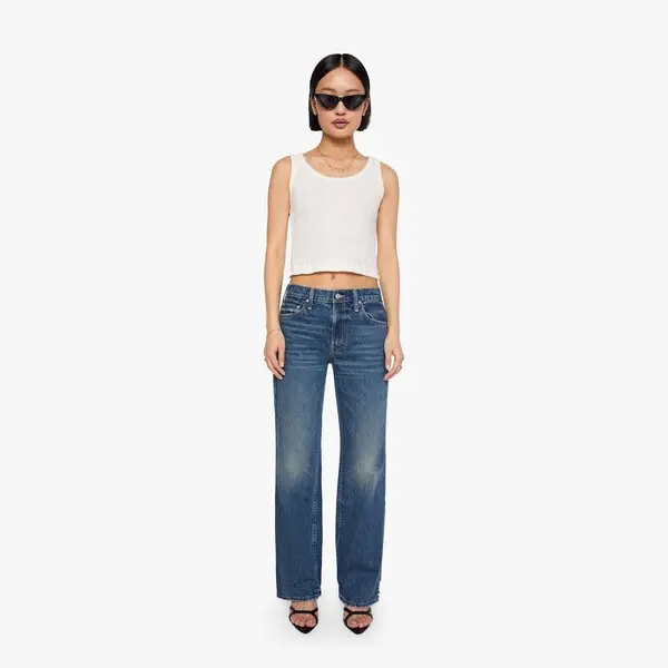 MOTHER Petite Lil Reifler After Midnight Jeans - Blue