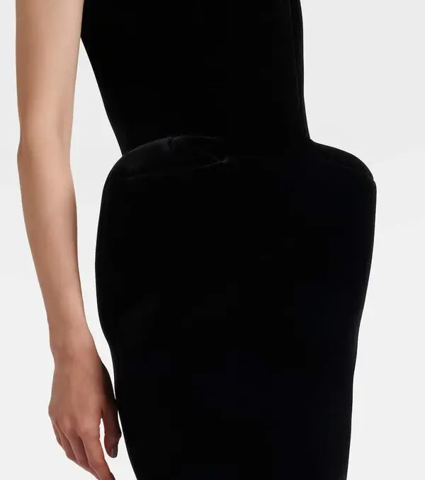David Koma Velvet Bustier Dress