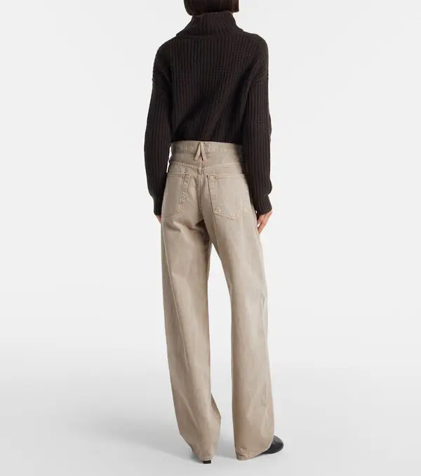SLVRLAKE Tess High-rise Wide-leg Jeans