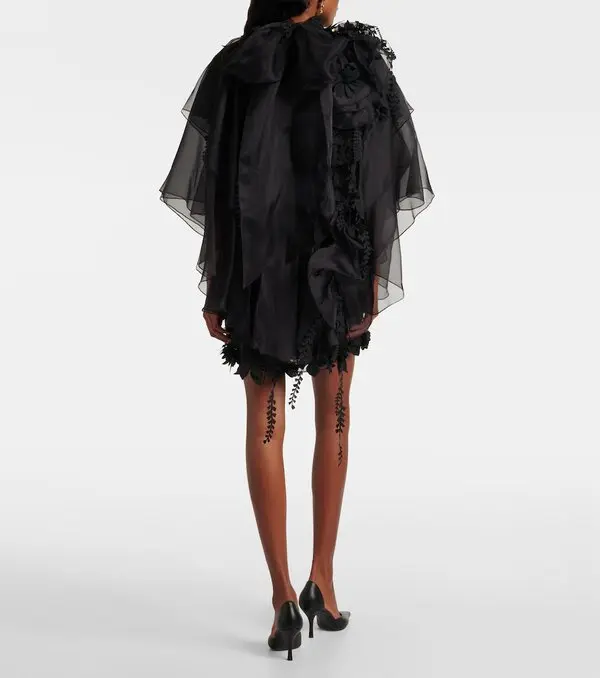Zimmermann Hypnotic Floral-appliqué Mini Dress