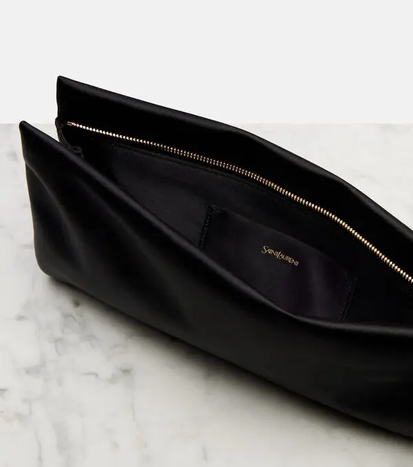Saint Laurent Supple Satin Clutch