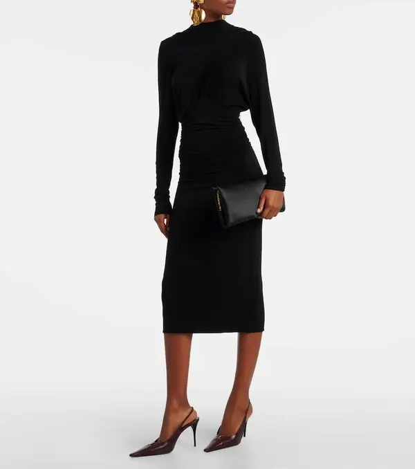 Saint Laurent Supple Satin Clutch