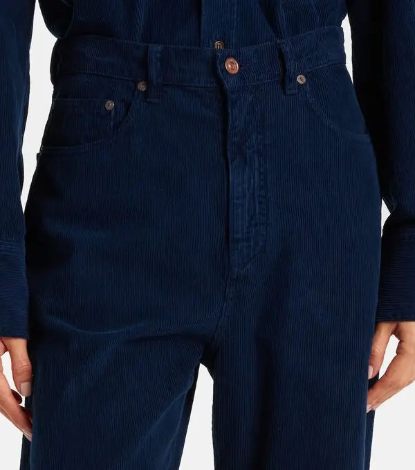Victoria Beckham High-rise Cotton Corduroy Pants