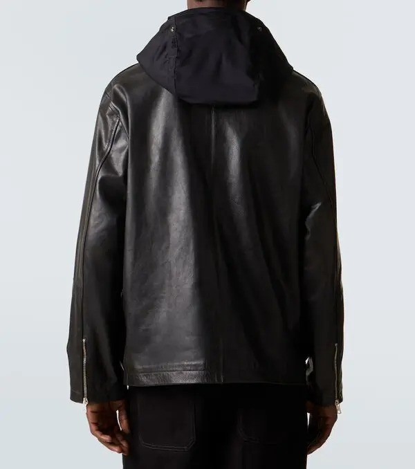 C.P. COMPANY Lens Leather Jacket
