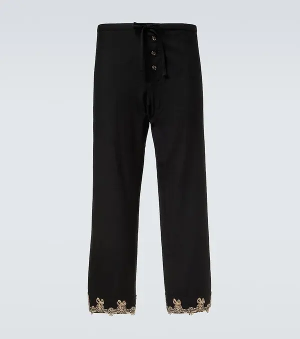 BODE Laurelist Wool Flannel Pants
