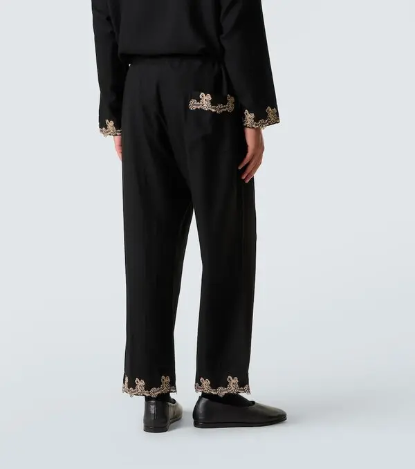 BODE Laurelist Wool Flannel Pants