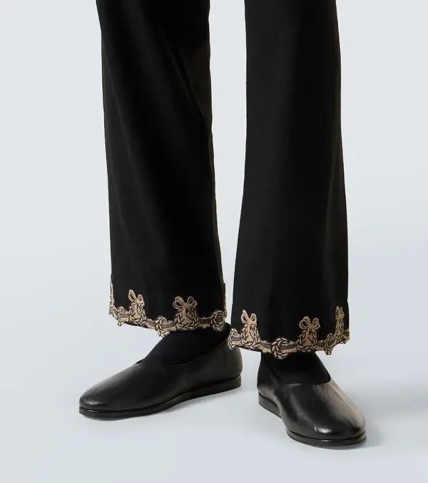 BODE Laurelist Wool Flannel Pants