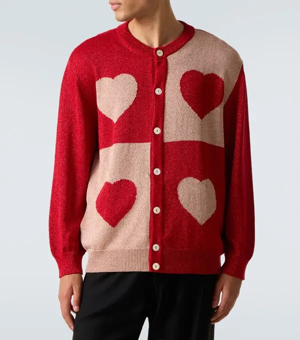 BODE Lamé Jacquard Cardigan
