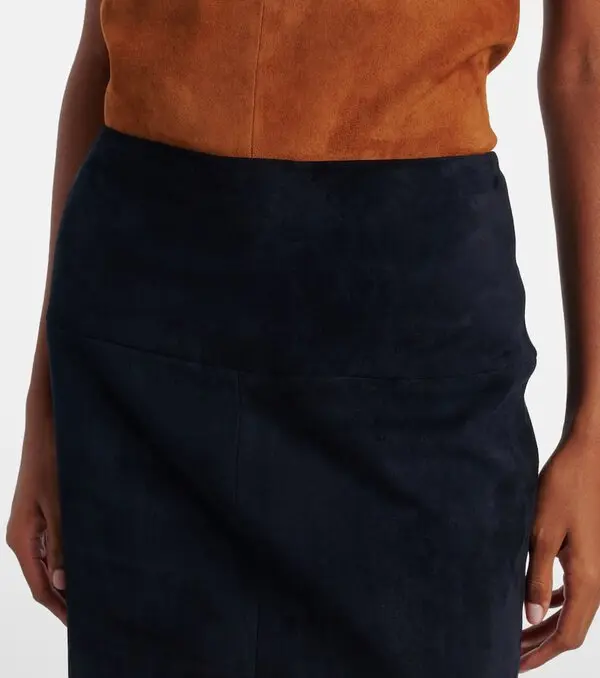 Stouls Gin Suede Pencil Skirt