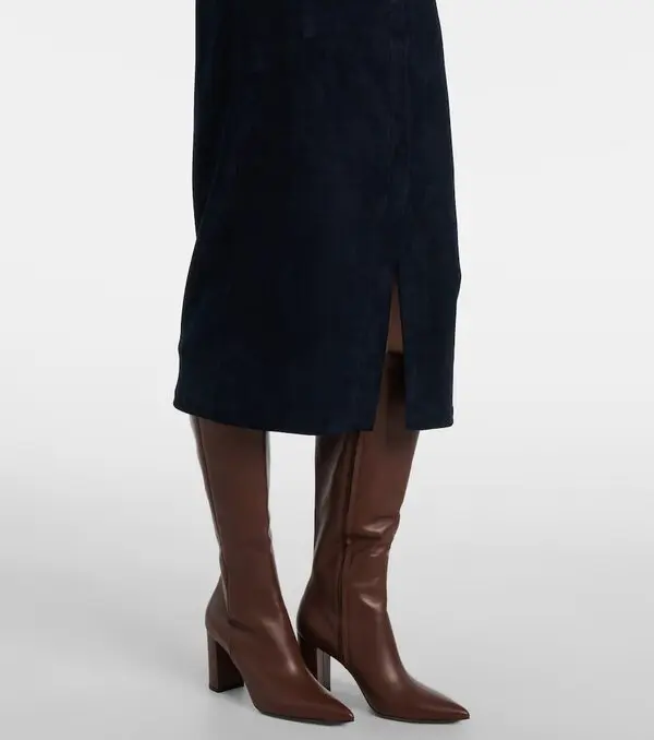 Stouls Becky Suede Shirt Dress - Blue