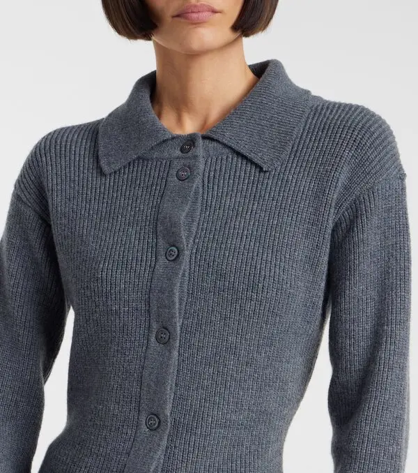 RÓHE Ribbed-knit Wool And Cashmere Cardigan