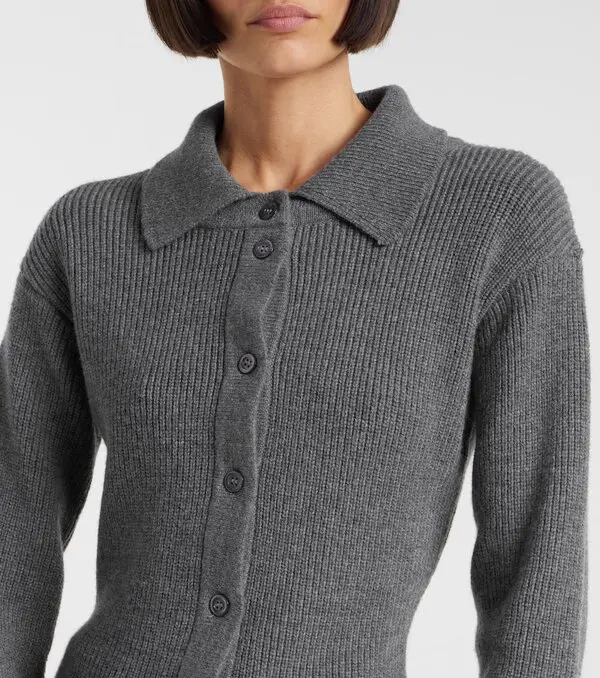 RÓHE Ribbed-knit Wool And Cashmere Cardigan